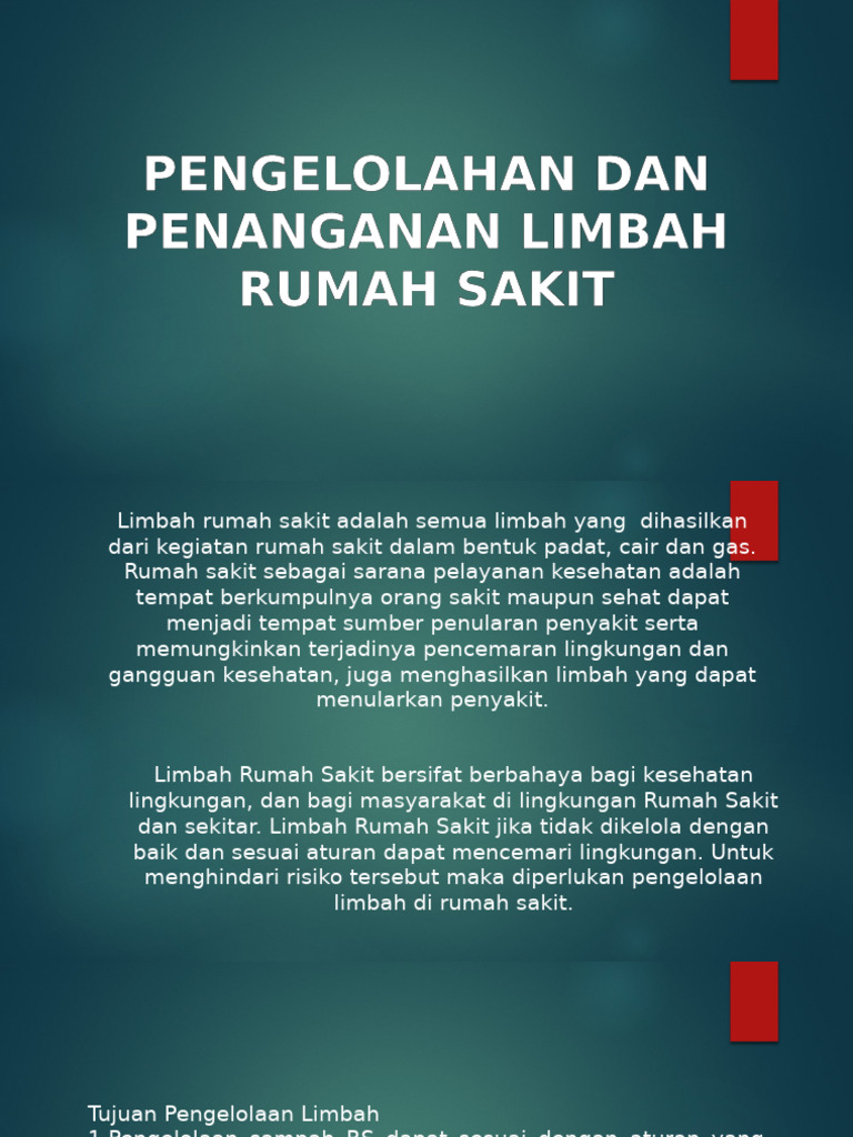 Penanganan Libah Rumah Sakit | PDF