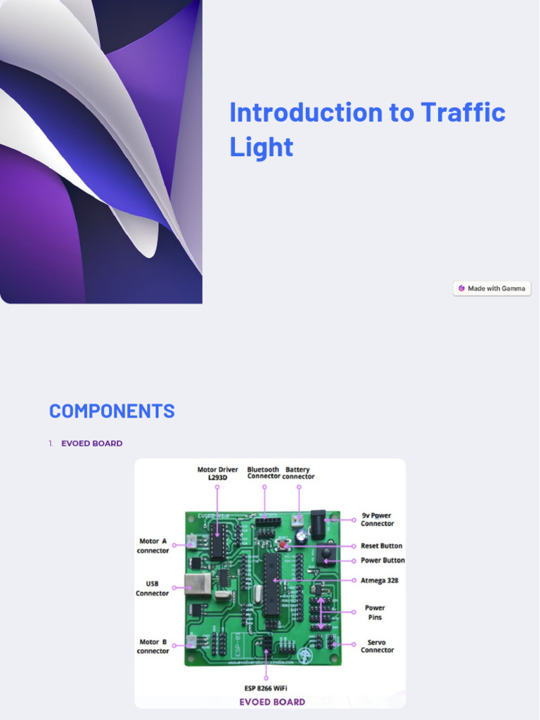 Introduction To Traffic Light PDF | PDF | Traffic Light | Arduino