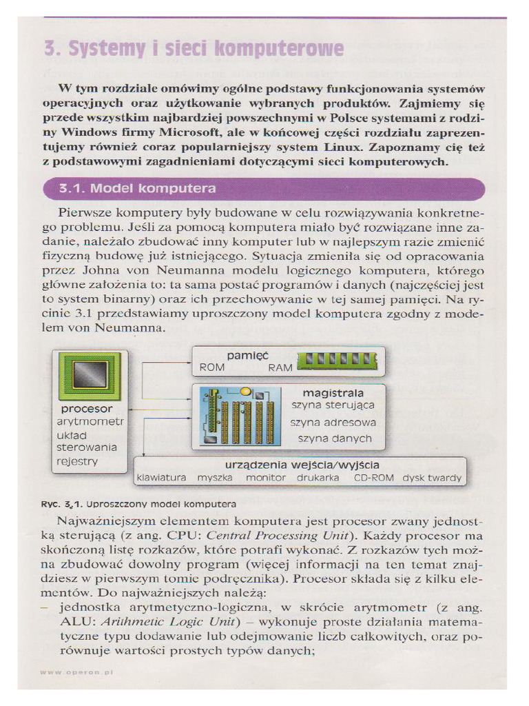1.2 Systemy Komputerowe Oraz Systemy Operacyjne | PDF