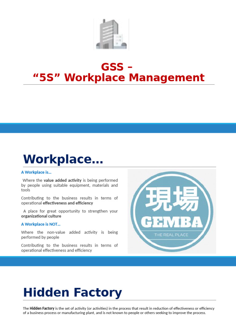 03 GSS 5S Introduction | PDF | Business