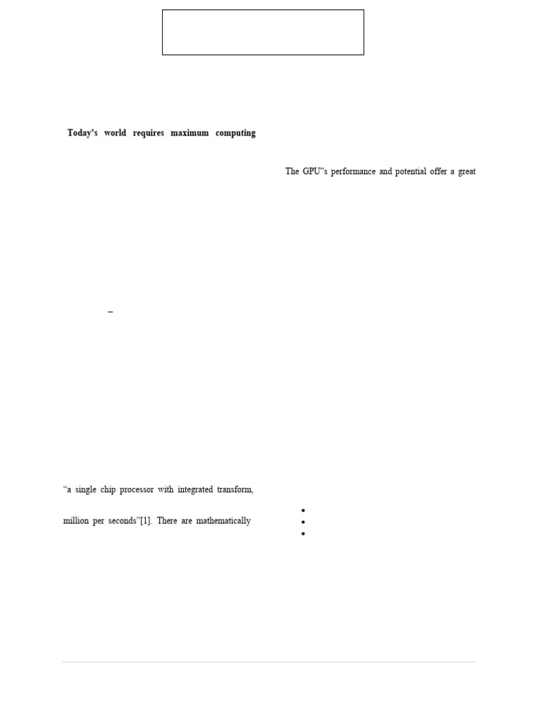 Gpu Research Paper | PDF | Graphics Processing Unit | Central ...