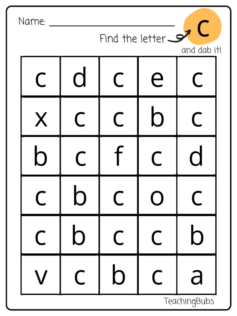 Alphabet Recognition Worksheets-6 | PDF | Teaching Methods & Materials