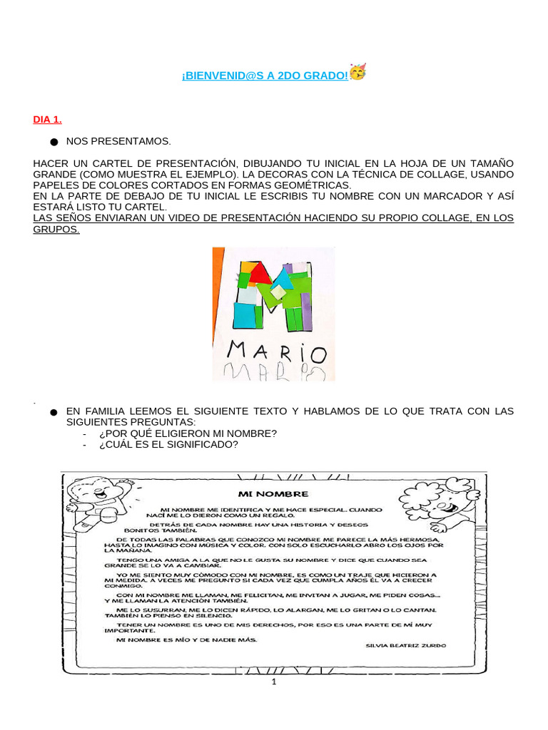 Ambientacion y Diagnostico 2do Imprimir | PDF