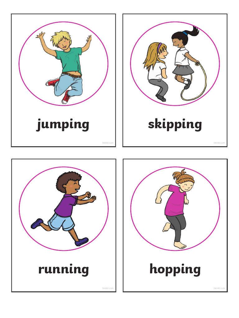 Verb Picture Cards | PDF