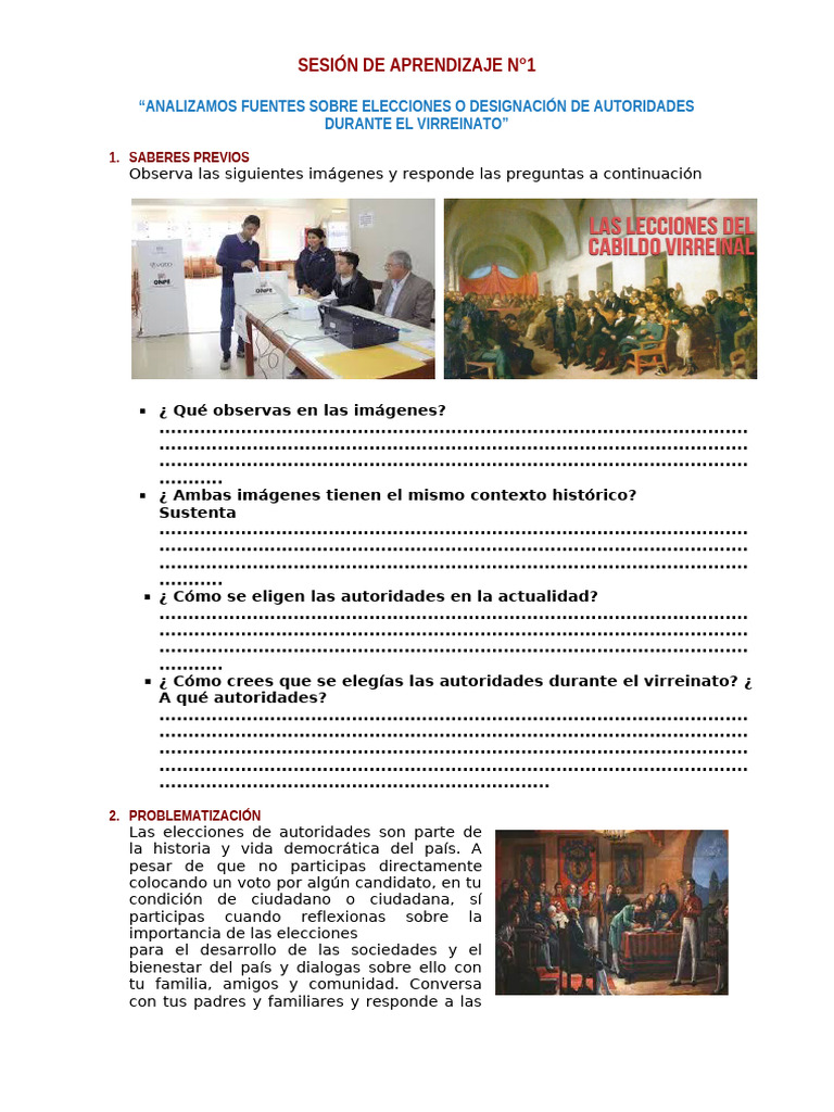 Ficha de Aprendizaje 1 U7 3er Grado | PDF | Perú