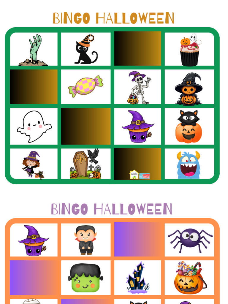 Bingo de Halloween - Infanity & La Casita Educativa | PDF | Artes del ...