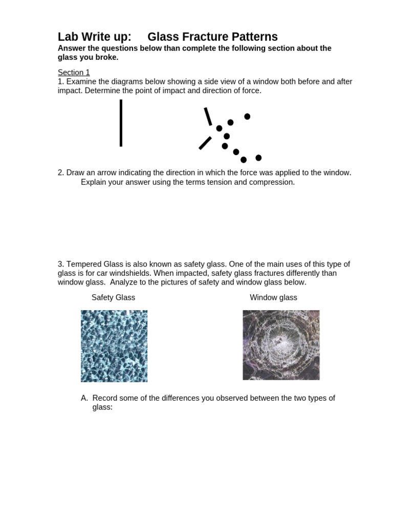 Broken Glass LAB | PDF