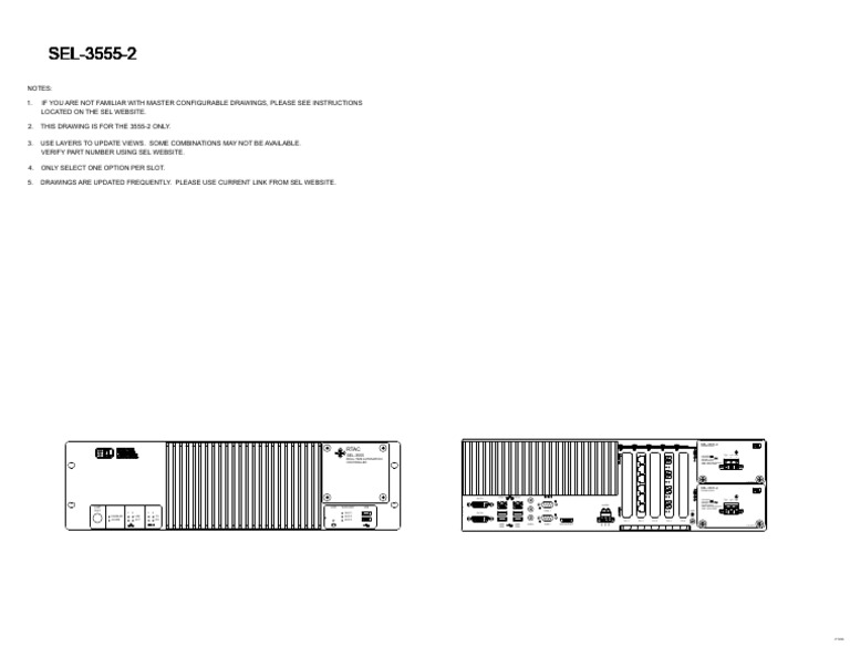 SEL-3555 3555#R2B0 RTAC Rear and Front View | PDF | Physical Layer ...