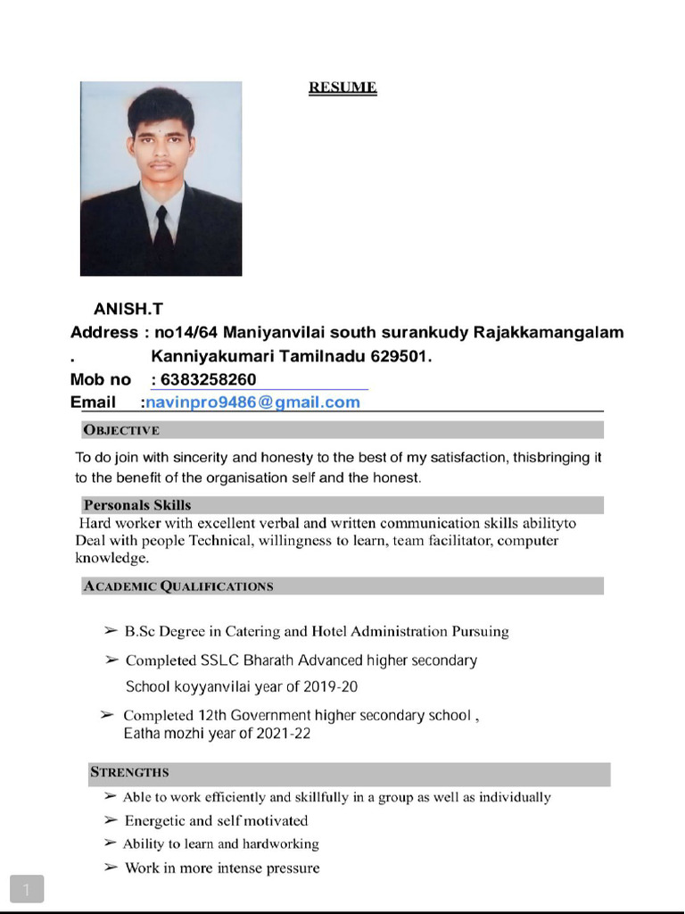 Anish .T | PDF