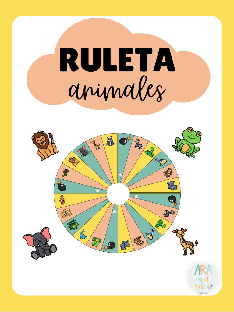 Ruleta IKEA Animals | PDF | Estudios de idiomas extranjeros