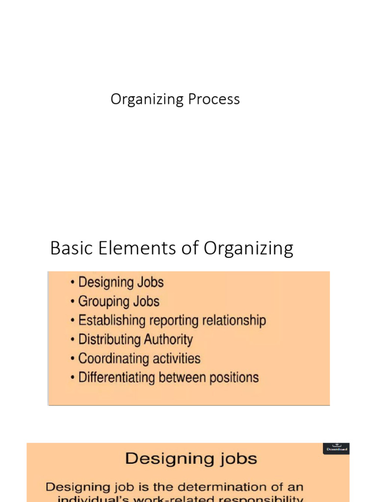 Organizing Process | PDF | Organization Development | Bureaucracy