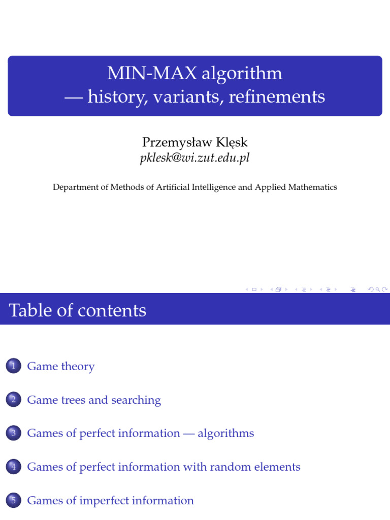 Min_max_en | PDF | Game Theory | Gaming