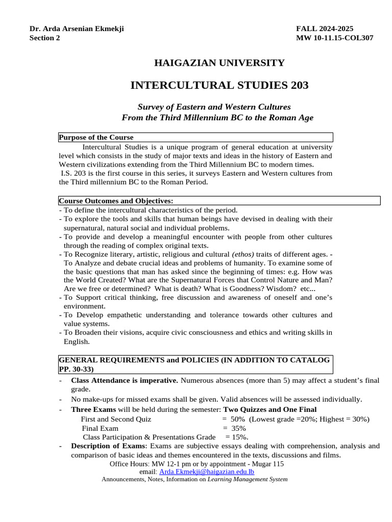 Syllabus Is 203 - 2 Fall 2024 | PDF | Artificial Intelligence ...