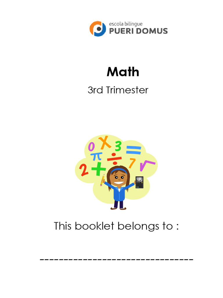 2023 Booklet-Math - 3 Tri - Year 4 | PDF | Elementary Geometry