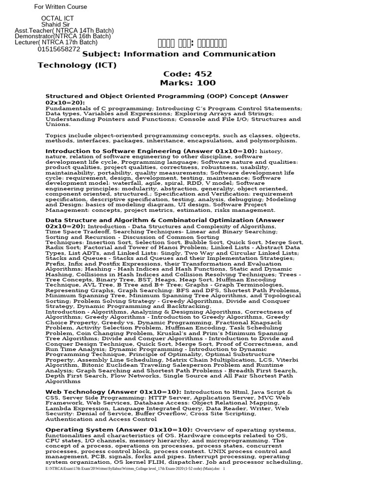 college-ict-written | PDF | Internet Protocol Suite | Databases