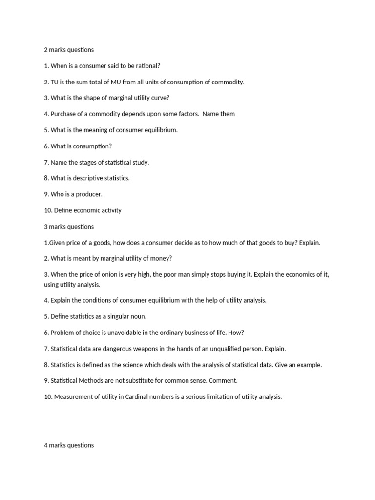 Class 11 Economics | PDF | Business