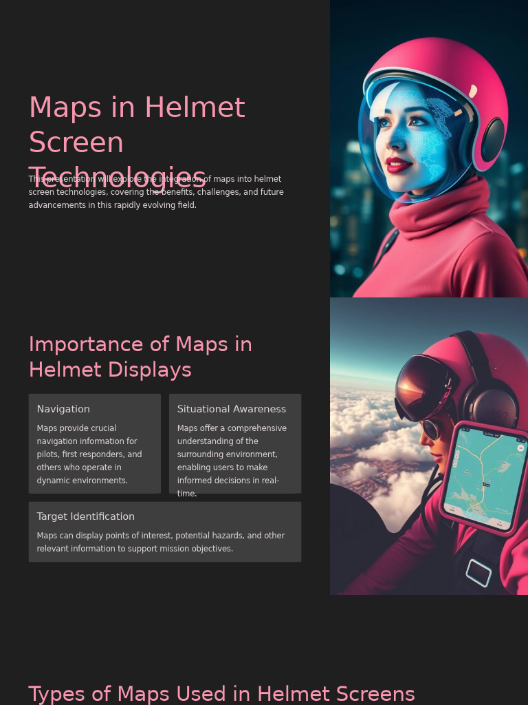 Maps in Helmet Screen Technologies | PDF | Map | Situation Awareness