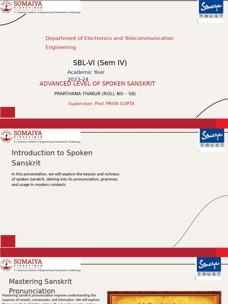 Prarthana Sans Ppt | PDF