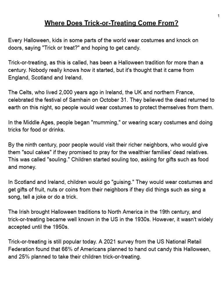 Casa | PDF | Trick Or Treating | Halloween