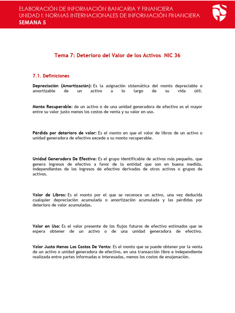 MODELIBFE C024 Semana 5 | PDF | normas internacionales de INFORMACION FINANCIERA | Activo intangible