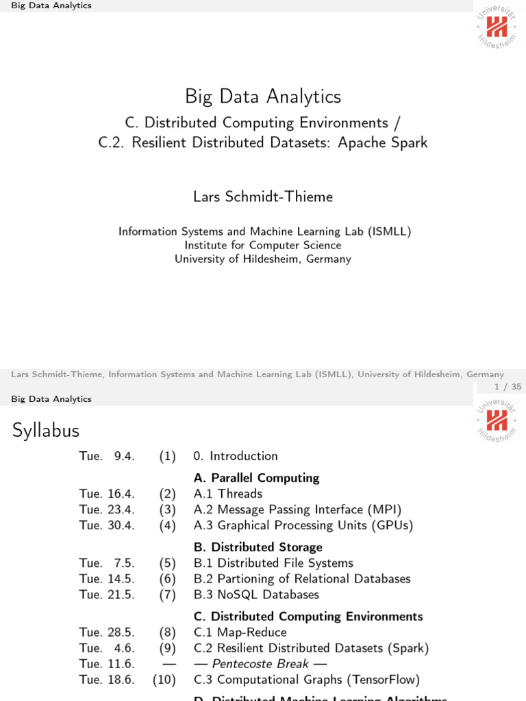 Big Data Analytics with Apache Spark | PDF | Apache Spark | Apache Hadoop