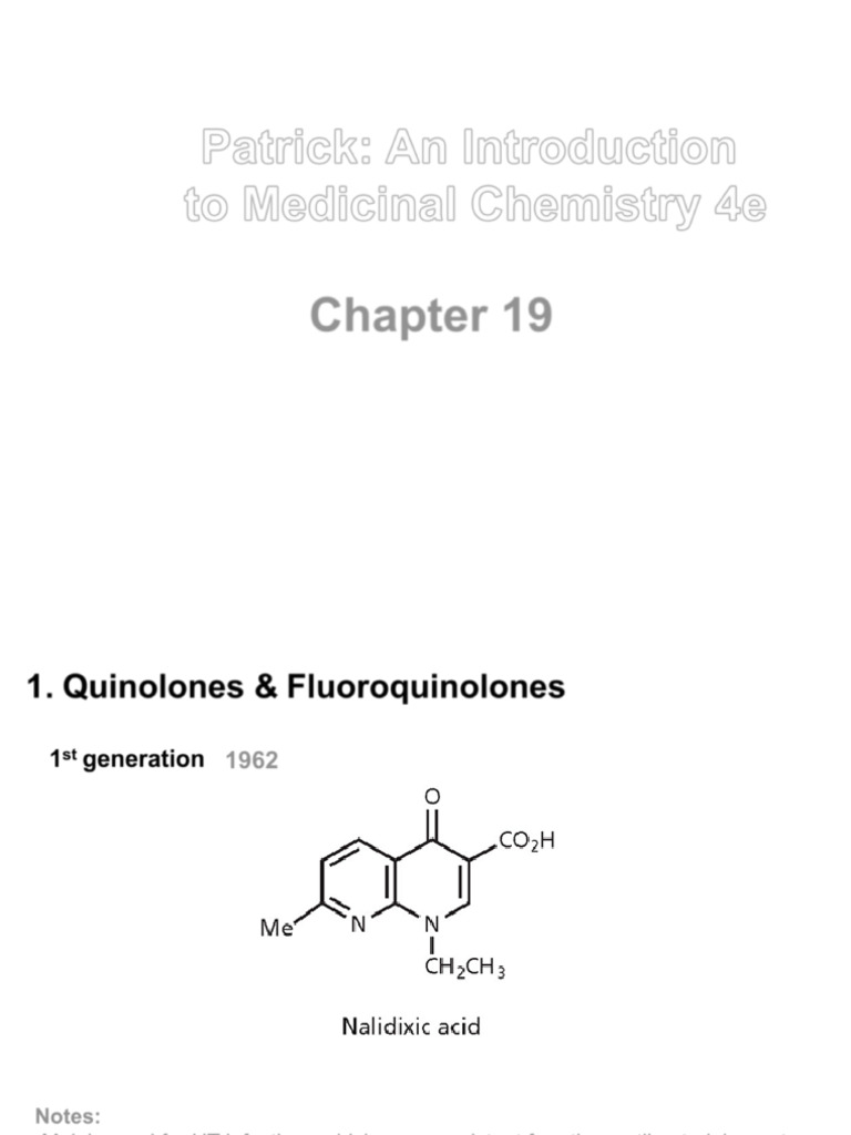 Patrick4e ch19 Quinol | PDF