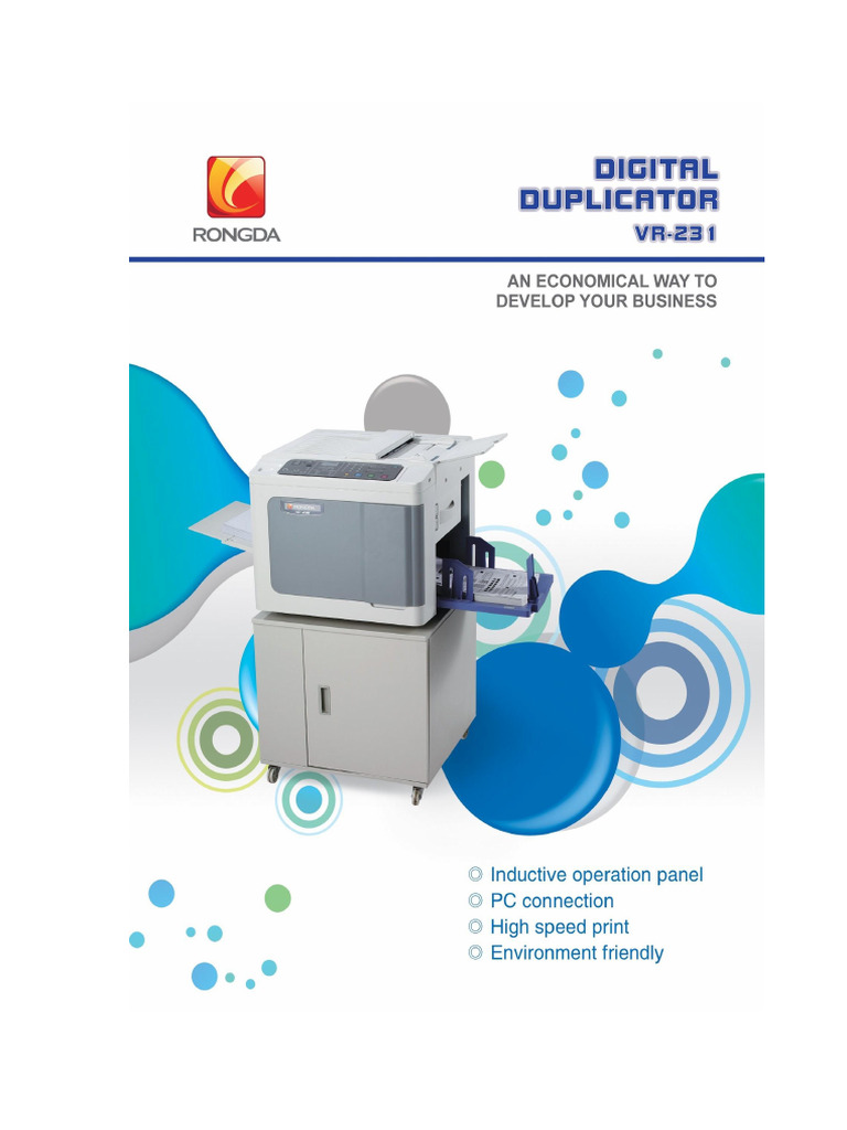 Brochure - Rongda VR-231 | PDF