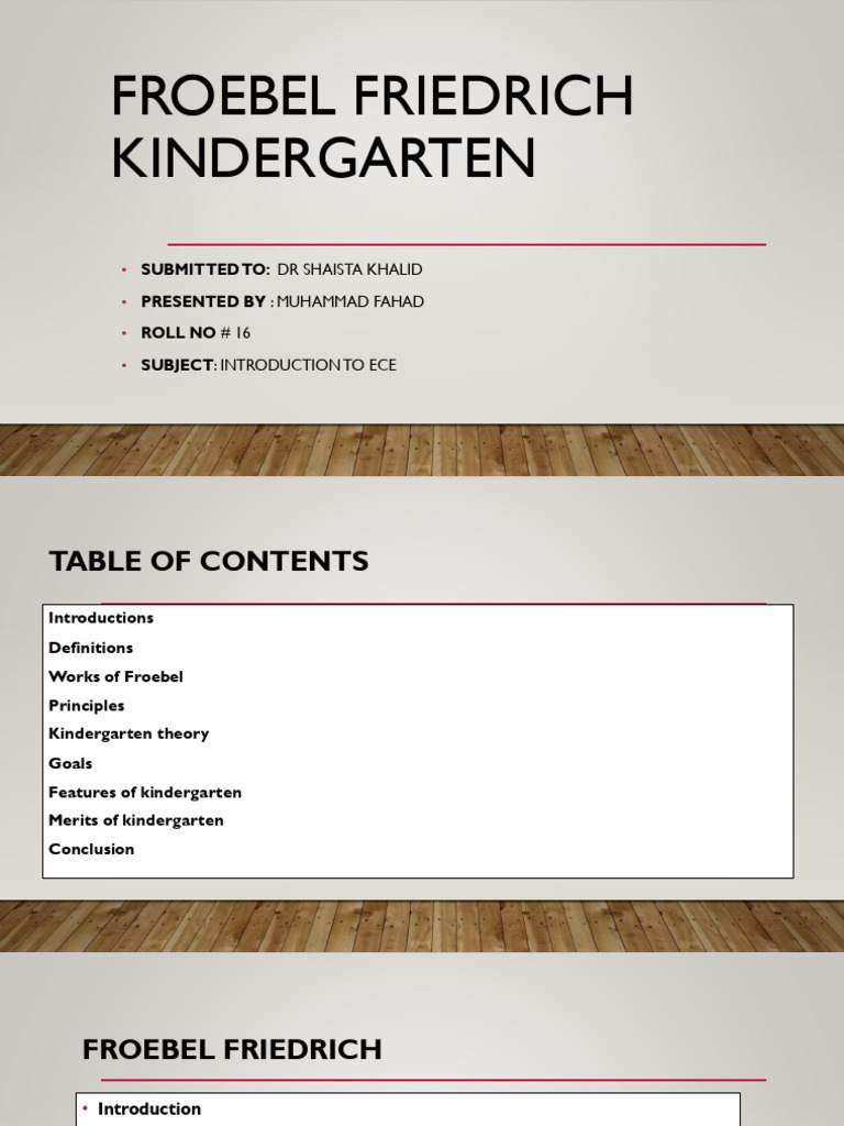 FriendRich Froebel Kindergarten | PDF | Creativity | Kindergarten