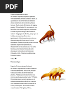 Triptico Dinosaurios | PDF | Dinosaurios | Taxa