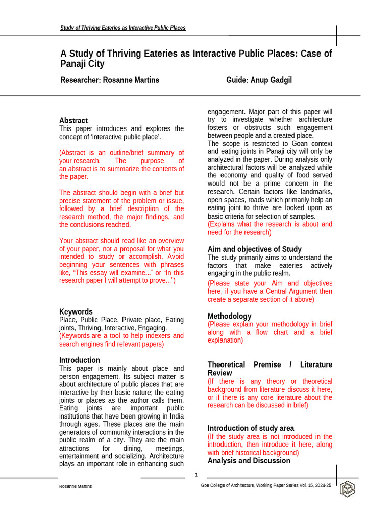 Working paper | PDF | Methodology