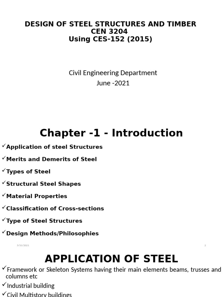 Steel and Timber Structure Design Guide | PDF | Deformation ...