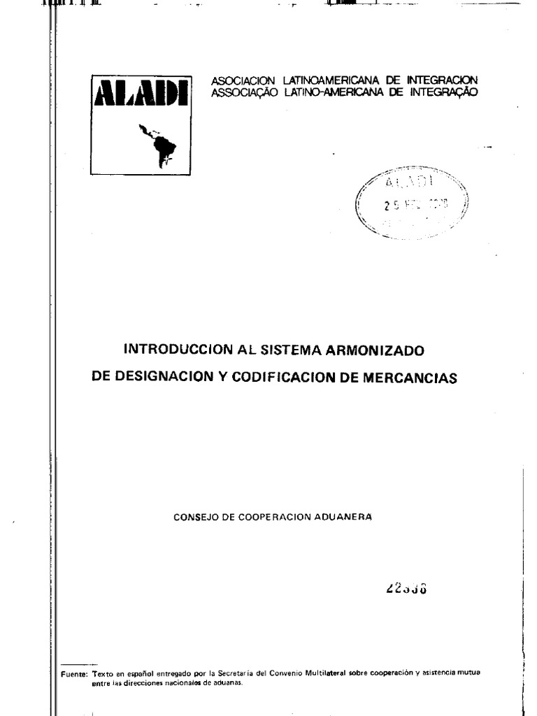 Aladi Sistemas Armonizado | PDF