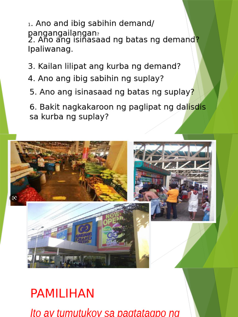 Interaksyon NG Suplay at Demand | PDF