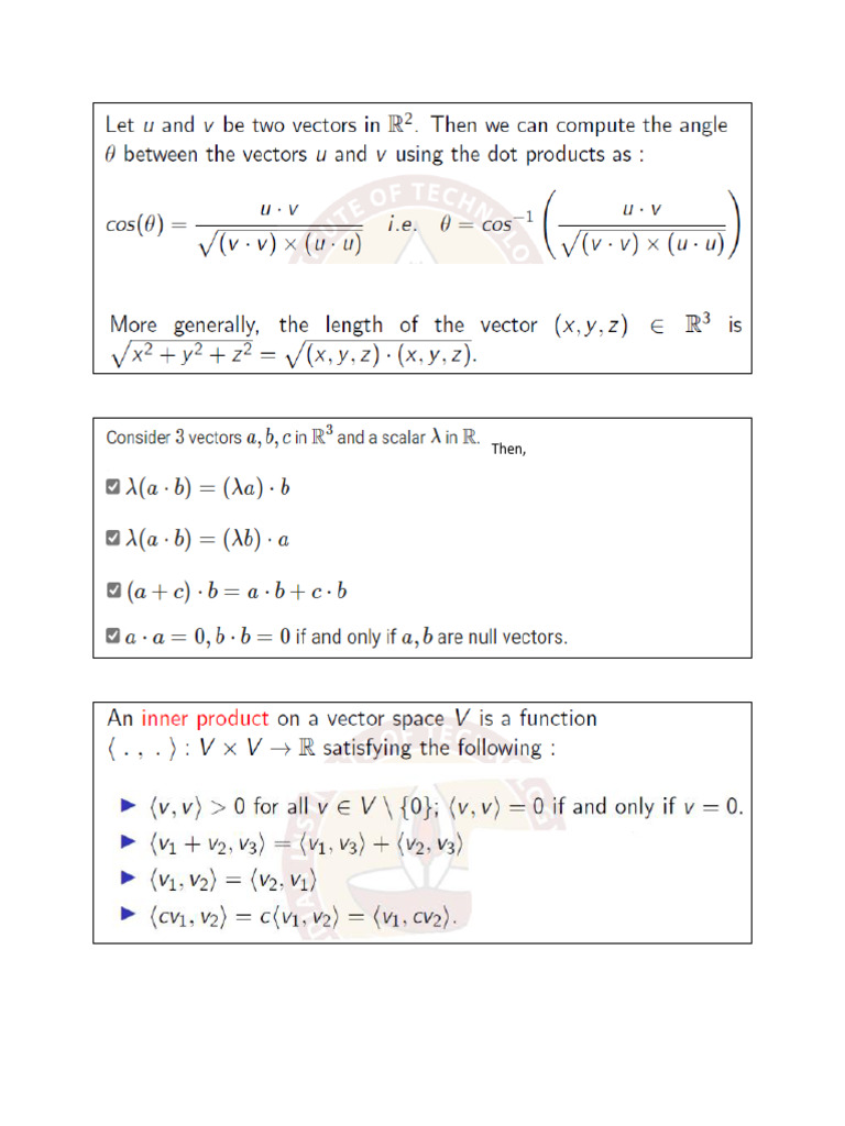Lecture Notes (Vector Calculus) | PDF