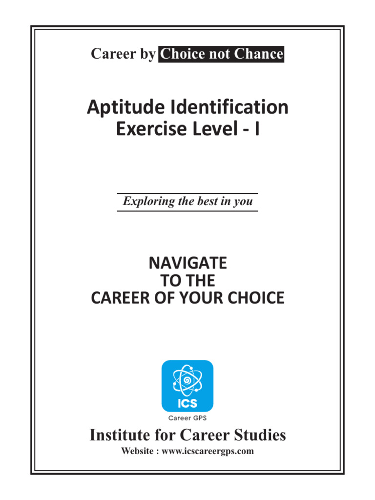 Career Identification Exercise-I | PDF | Color | Lever