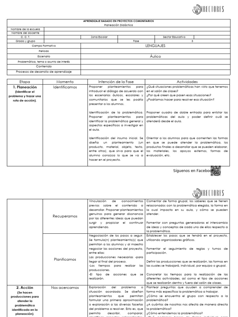 Formatos planeación Fase 3 | PDF | Evaluación | Aprendizaje Formatos planeación Fase 3 | PDF | Evaluación | Aprendizaje