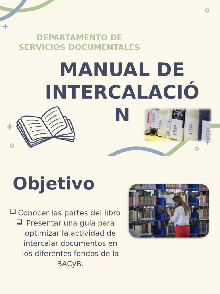 Manual de Intercalación | PDF | Bibliotecas | Libros