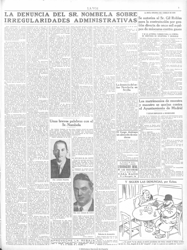 Caso Nombela en Periodico La Voz | PDF | Gobierno de españa