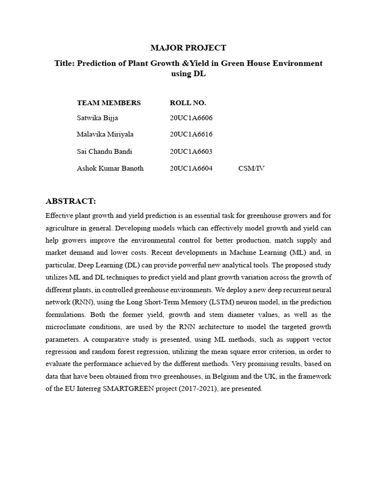 Batch 1 Major Abstract | PDF