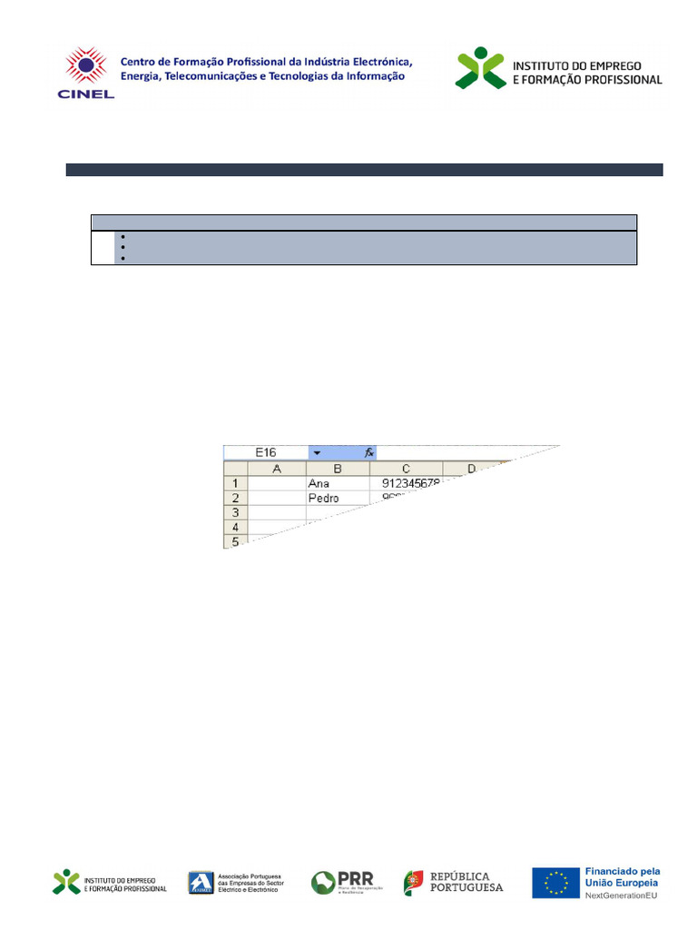 Ficha Trab n1 Excel | PDF