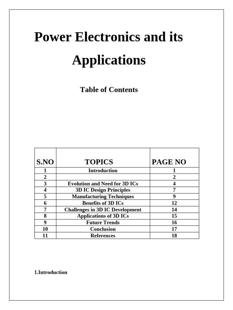 Overview of Power Electronics Applications | PDF | Power Electronics ...