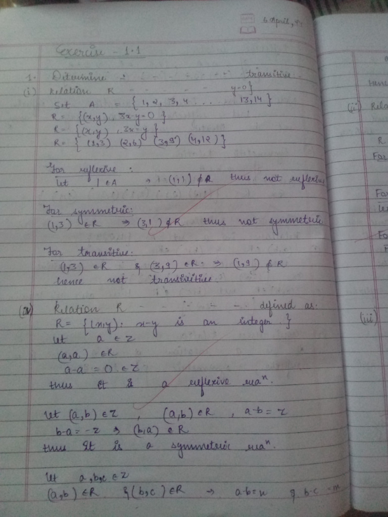 Maths Notebook Work | PDF
