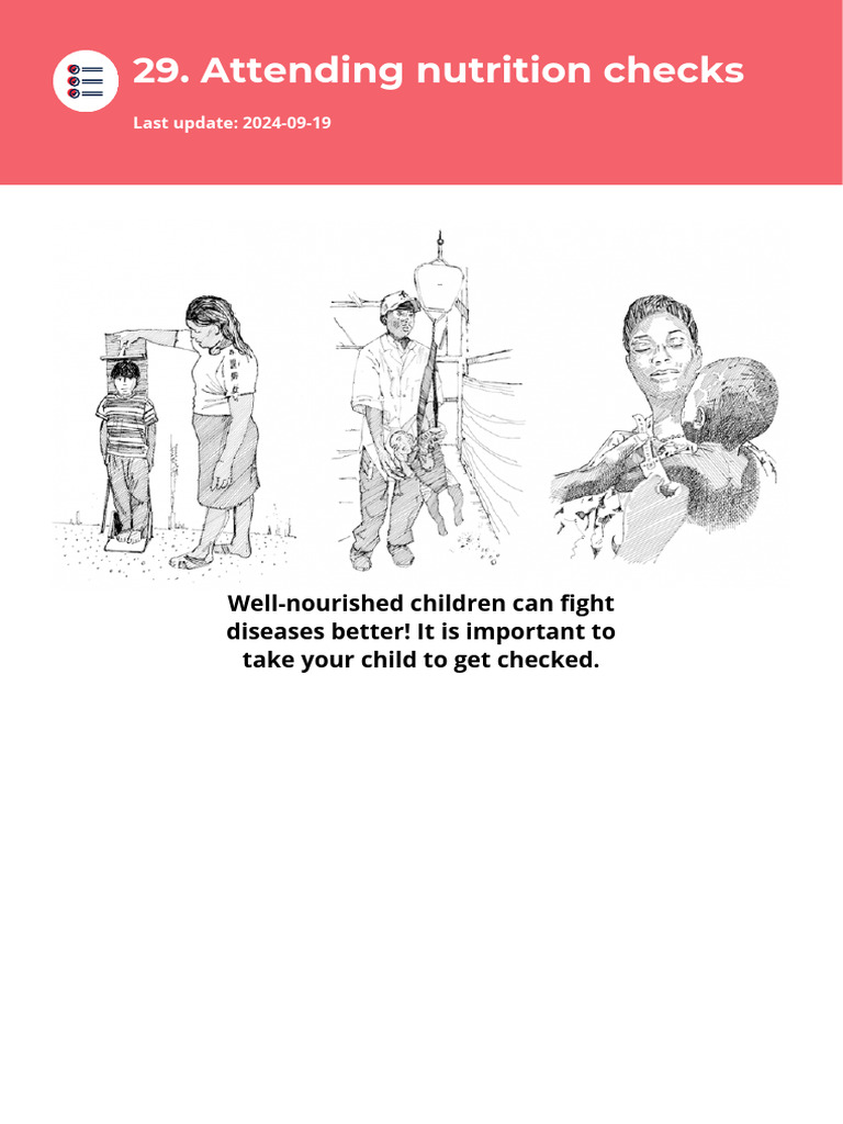 Attending Nutrition Checks | PDF | Wellness