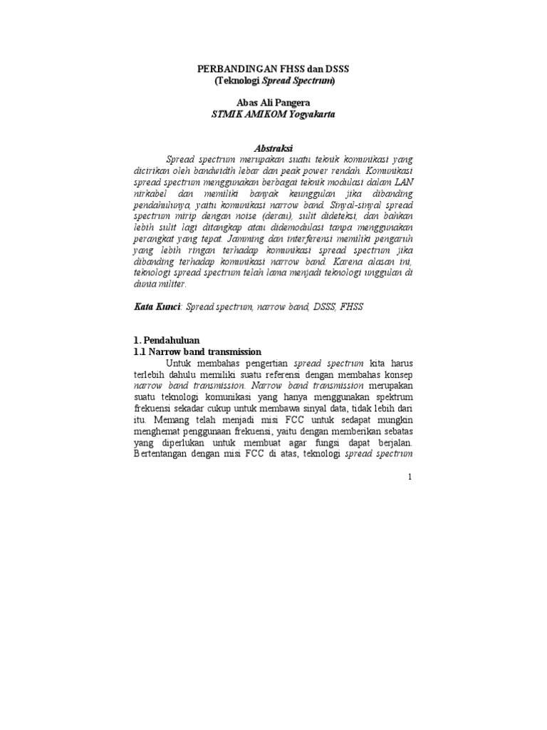 Fhss Dan Dhss | PDF | Sains & Matematika | Teknologi & Rekayasa