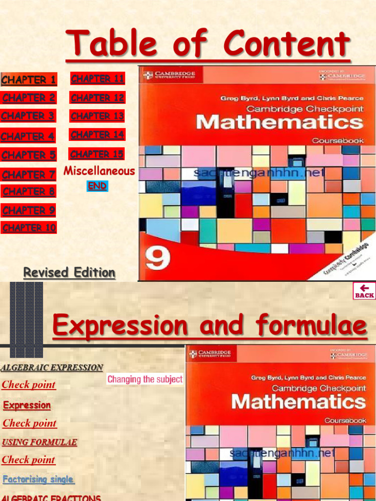 Year 9 Cambridge Checkpoint Mathematics Revised Edition | PDF ...