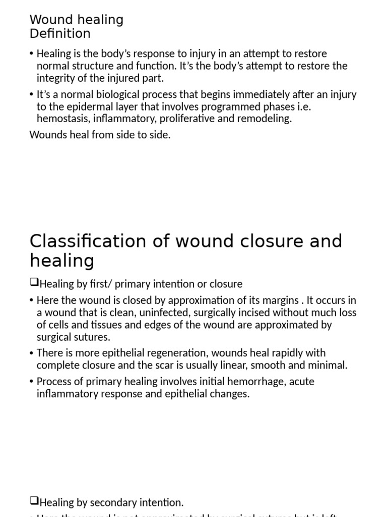 Wound Healing | PDF | Wound Healing | Wound