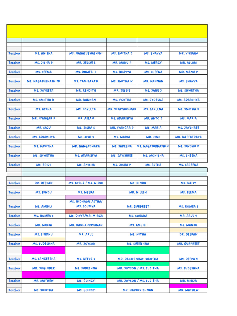 Ism Senior Section Class Schedule 06-11-2024 (Wednesday) : 10A 10B 10C 10D 10E 10F 10G 10H 10I ...