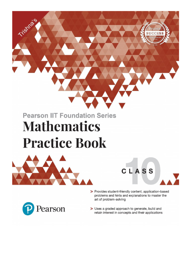 Pearson 10th Maths Practice Book 2 | PDF