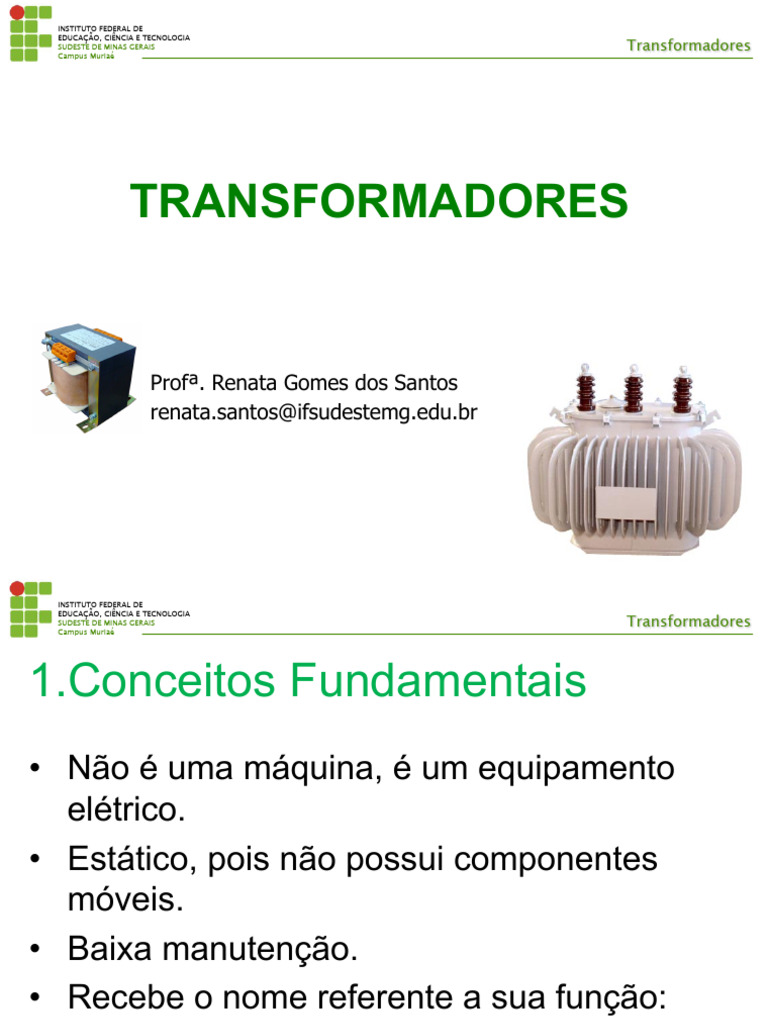 Aula_Transformadores (1) | PDF | Transformador | Histerese