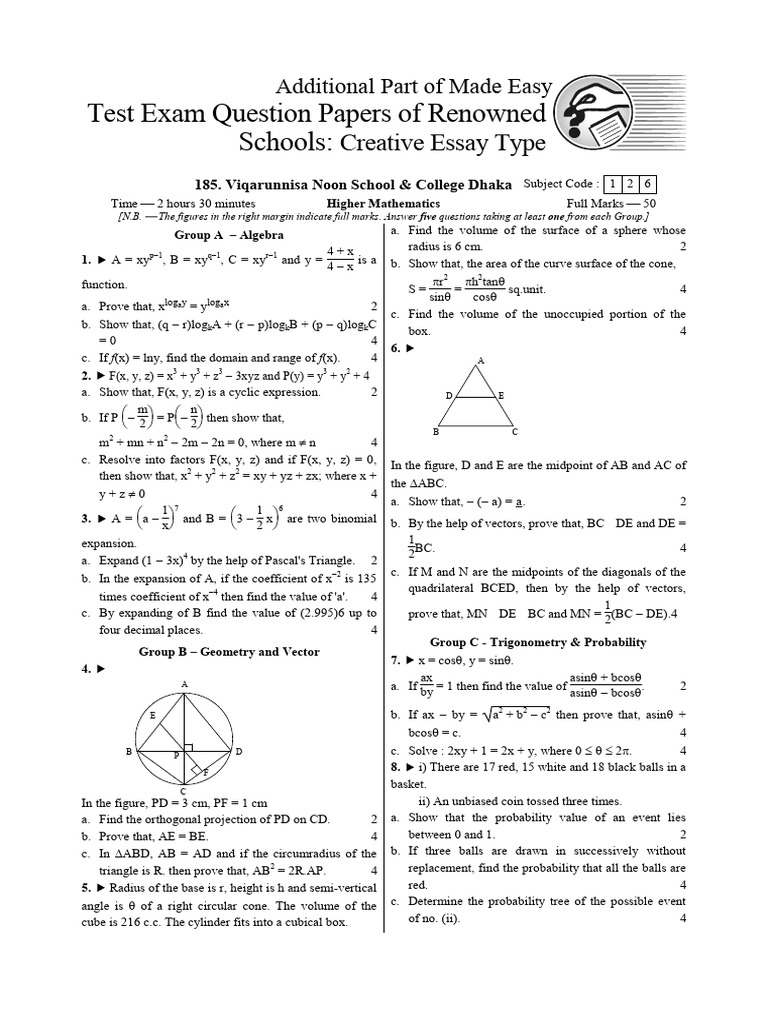 Hmtmts Question | PDF | Elementary Geometry | Geometry